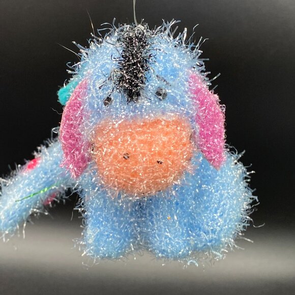 Disney | Holiday | Disney Eeyore Fuzzy Wearing Scarf Plush Christmas ...